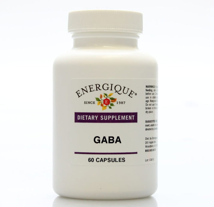 GABA (Gamma-Aminobutyric Acid) capsules from Energique® – Essential Vitamins